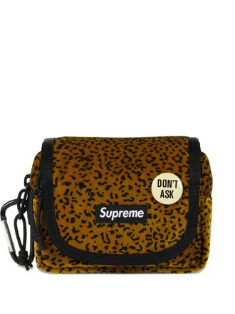 SUPREME sac banane &agrave; imprim&eacute; l&eacute;opard - Marron
