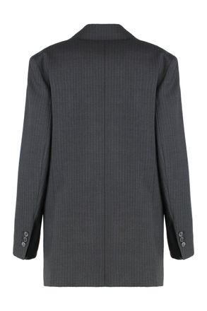 Max Mara Womens Blazer Grey Wool Virgin Blazers Jacket