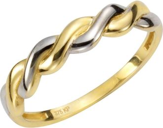 Fascination by Ellen K Ring 375 Gelbgold zweifarbig geschwungen