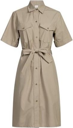 A.P.C. Robe droite &agrave; col classique en coton