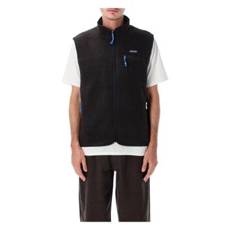 Patagonia Retro Pile Fleece Weste - - Sport - Herren - Schwarzk - L