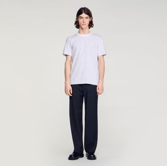 Sandro T-shirt &agrave; rayures