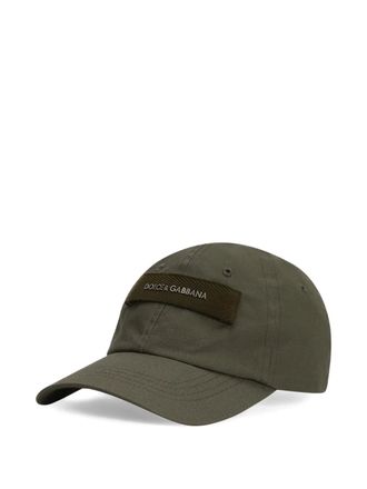 Dolce & Gabbana logo-patch baseball cap - Gr&uuml;n