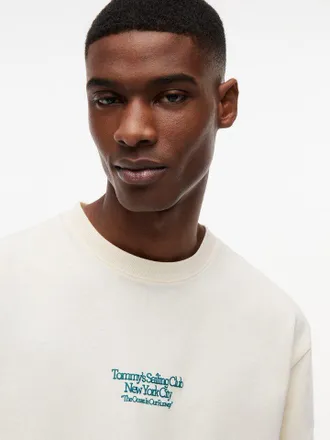 Tommy Jeans T-Shirt TJM RELAX FIT SAILBOAT aus Jersey mit R&uuml;ckengrafik