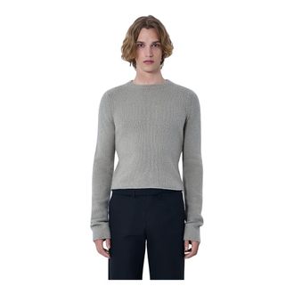 Rier Homme, Pulls, Gris, Taille: L Pull en maille textur&eacute;e