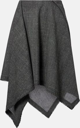 Alexander McQueen Midirock aus Wolle