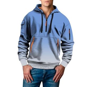 Generic Sweat à capuche essentiel pour homme - Motif floral - Pull à manches longues - Haut à capuche pour homme, Bu2., 3XL