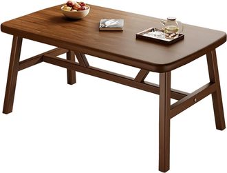 Generic Landhaus-Esstisch, Rustikaler K&uuml;Chentisch, Abgerundete Ecken, 15 Mm Dicke Tischplatte for Wohnzimmer, Esszimmer, B&uuml;Ro