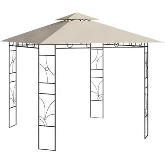 vidaXL Belv&eacute;d&egrave;re 3x3x2,7 m Cr&egrave;me 160 g/m&sup2; vidaXL