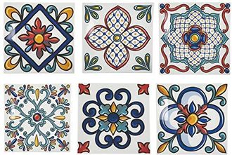 Villa D'Este Home Tivoli Barrio Set aus 6 Tellern 30 cm aus Porzellan