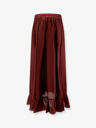 Zimmermann Womens Skirt Aster Silk Purple