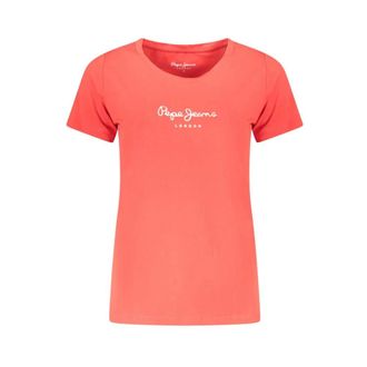 Pepe Jeans London Femme, Tops, Rouge, Taille: 44 FR Cotton T-Shirt