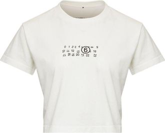 Maison Margiela T-shirt en coton avec logo Mm6 Maison Margiela