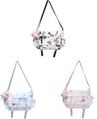 Generic Kexpery Sac Messager Femme Nylon Grande Capacit&eacute; Pendentif Sac &agrave; &Eacute;paule pour Voyage et Usage Quotidien