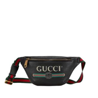 Gucci Sac banane logo Pre-owned - Femme - Pre-owned - Noir - Taille: ONE Size