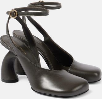Dries Van Noten Slingback-Pumps aus Leder