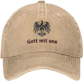 Generic Chapeau dHomme, God with Us avec Nous Casquette de Baseball lav&eacute;e Drapeau Eagle Streetwear Chapeau de Routier Cadeau d&eacute;t&eacute; pour Hommes Outdoor Cadeau d