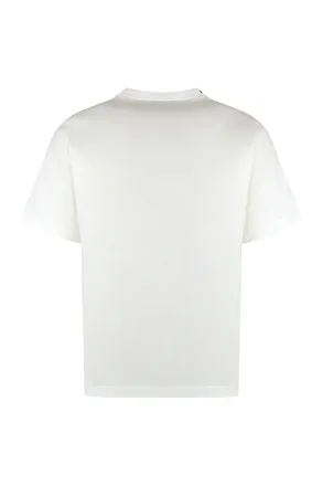 Dolce & Gabbana Mens Cotton Crew-Neck T-Shirt White T-Shirts And Polos