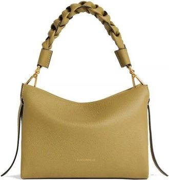 Coccinelle Femme, Sacs, Vert, Taille: ONE Size Leather Shoulder Bag