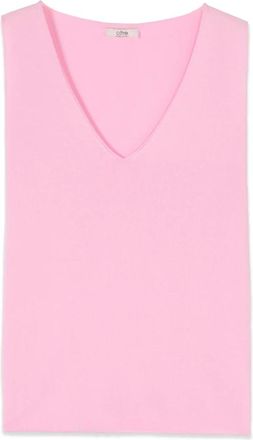 Oltre Femme, Pulls, Rose, Taille: 44 FR Top Tricot Sans Couture