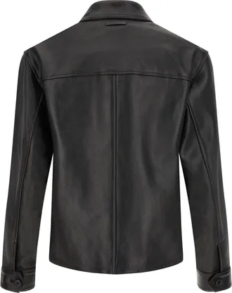 Marni Suede and Calfskin Color-Block Jacket - Brown