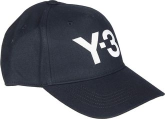 Yohji Yamamoto Homme, Accessoires, Noir, Taille: ONE Size Logo Cap