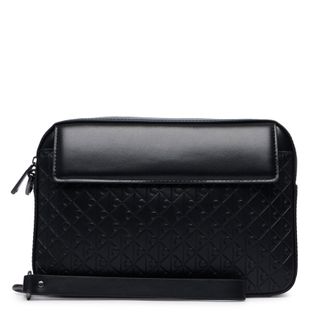 Calvin Klein Umh&auml;ngetasche Calvin Klein Refined Emblem Mix Pouch W/ Hand LV04D1369G Schwarz