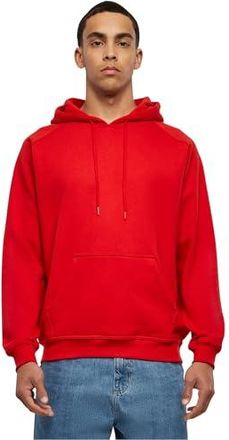 Urban Classics Homme Blank Hoody Sweatshirt capuche, Rouge (Red), 4XL Grande taille EU