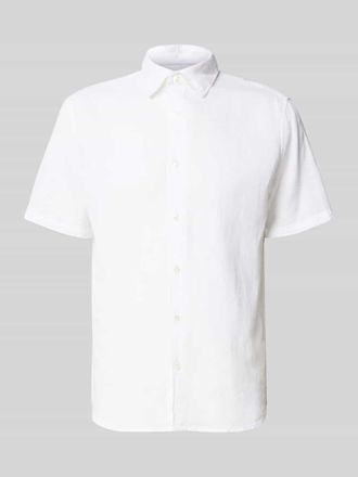 Mc Neal Regular Fit Freizeithemd aus Leinen-Baumwoll-Mix