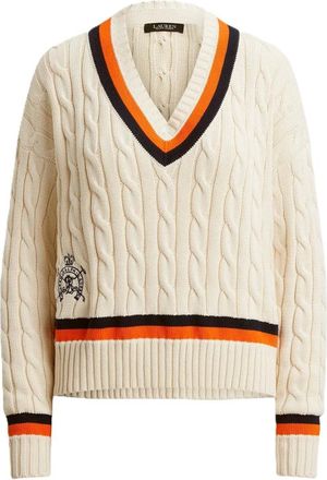 Ralph Lauren Femme, Pulls, Beige, Taille: 40 FR Tedurph Long Sleeve Pullover