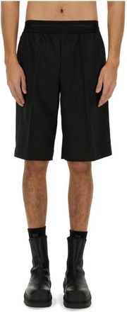Helmut Lang Homme, Shorts, Noir, Taille: W33 Jacquard Car Shorts