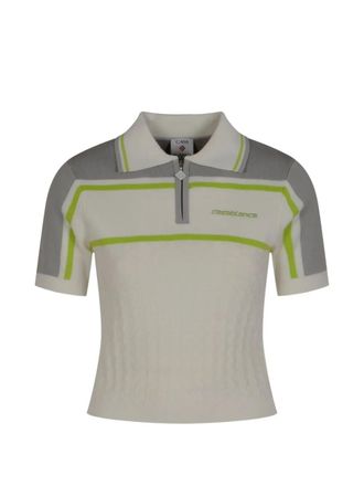 Casablanca Tennis Polo Cropped Shirt
