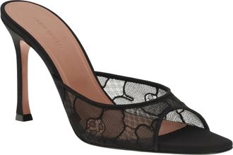 Amina Muaddi Alexa Spitzen-Sandalen - - Shoes - Damen - Schwarzk - 39 EU