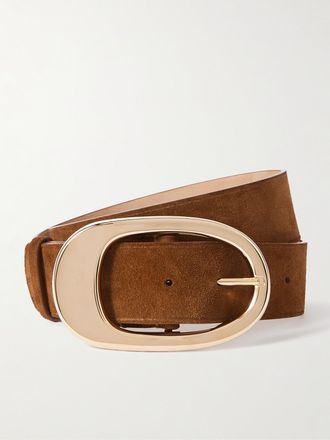 Gabriela Hearst Ceinture En Daim Lozewce - Marron
