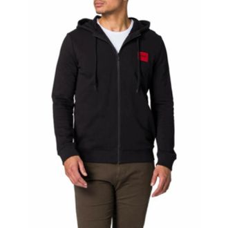 HUGO BOSS Herren Schwarze Sweatjacke Stylischer Komfort - - Sweatshirts & Hoodies - Herren - Schwarzk - 2XL