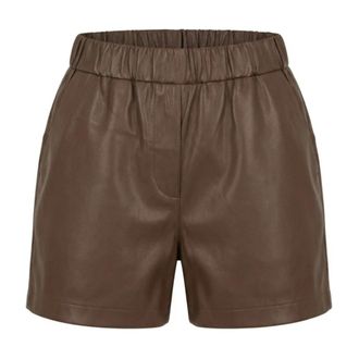 Notyz Lederjacken - - Shorts - Damen - Braun - M
