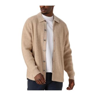 Profuomo Beiges Woll-Overshirt f&uuml;r M&auml;nner - - Knitwear - Herren - Beige - XL