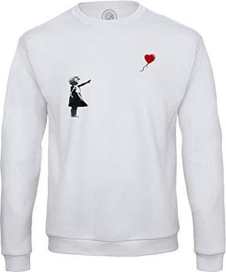 Fabulous Sweat Shirt Homme Banksy Fillette Ballon Rouge Coeur Enfant