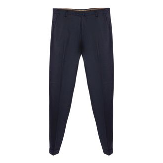 BRIGLIA 1949 Homme, Pantalons, Bleu, Taille: S Pantalon en laine vierge