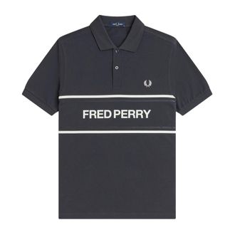 Fred Perry M2465 Grafik-Polo - - Tops - Herren - Schwarzk - XL