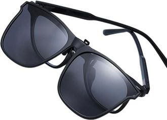 Generic Clip pour lunettes de soleil - Clip r&eacute;glable - Protection UV - Clip de lunettes de soleil - Clip pratique - Protection solaire pour lunettes de vue, C