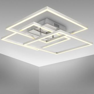 B.K.Licht B.k.licht - i Plafonnier led 40 Watt i plafonnier de bureau pivotant i blanc chaud 3000K i finition chrome-aluminium