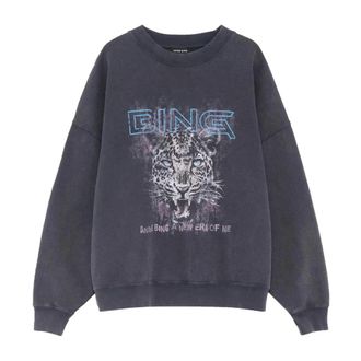 Anine Bing Miles SweaT-shirt - Femme - Sweatshirts et sweats &agrave; capuche - Noir - Taille: 36 FR