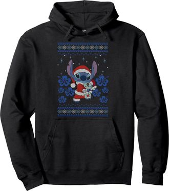 Disney Lilo & Stitch Weihnachten Stitch Ugly Sweater Style Pullover Hoodie