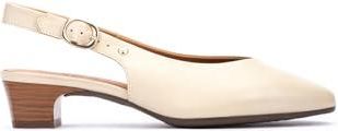 Pikolinos Chaussures &agrave; Talon en Cuir MANISES pour Femme Color Marfil