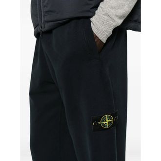 Stone Island Cotton Joggers - Black
