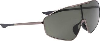 Nike Echo Shield Sport-Sonnenbrille f&uuml;r Herren/Damen Unisex (Metall-Grau/Gr&uuml;n)