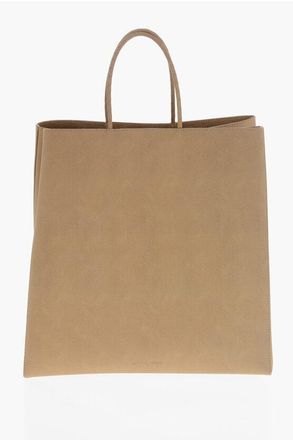 Bottega Veneta Solid Color Leather Maxi Tote Bag Gr&ouml;&szlig;e Unica