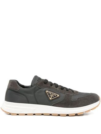 Prada baskets en daim - Gris