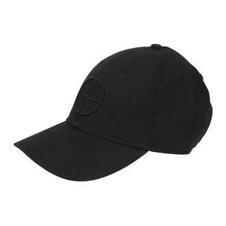Stone Island Homme, Accessoires, Noir, Taille: ONE Size Logo Baseball Cap